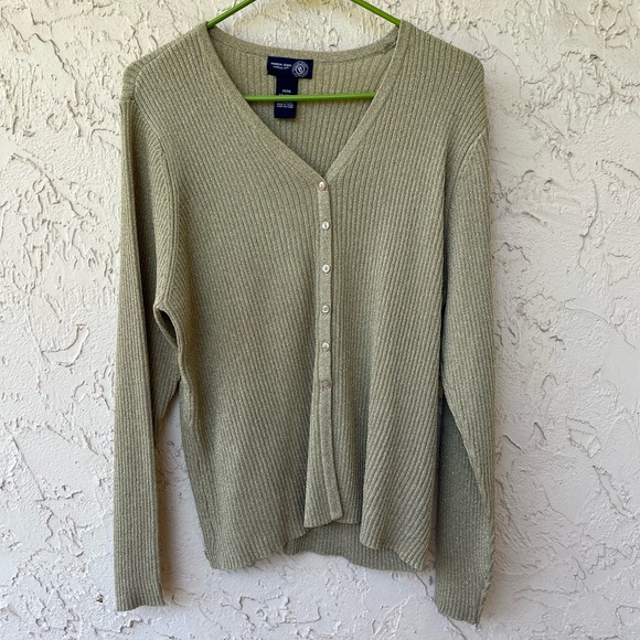 Venezia | Sweaters | Metallic Gold Cardigan | Poshmark